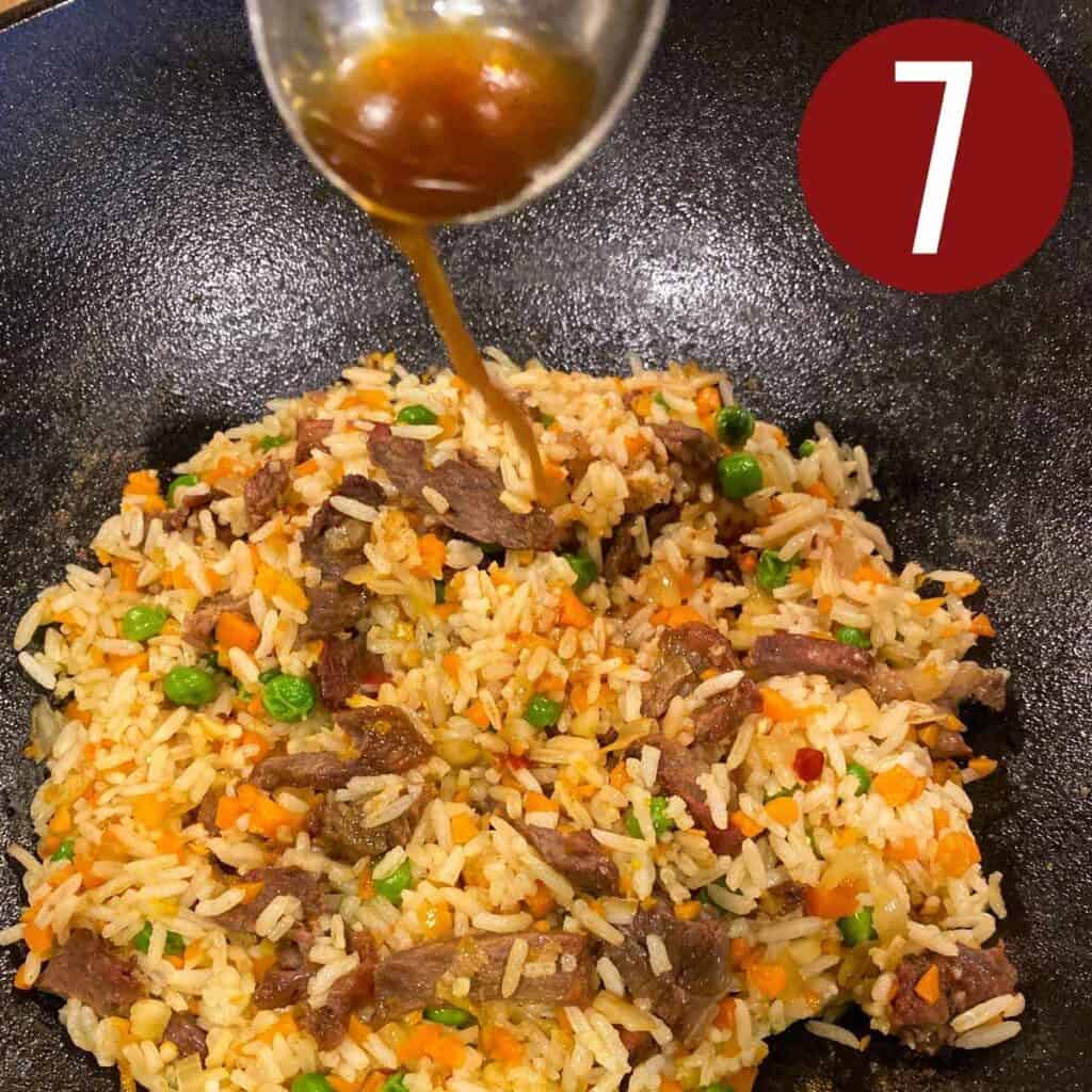 Steak Fried Rice Recipe - JOZmahal